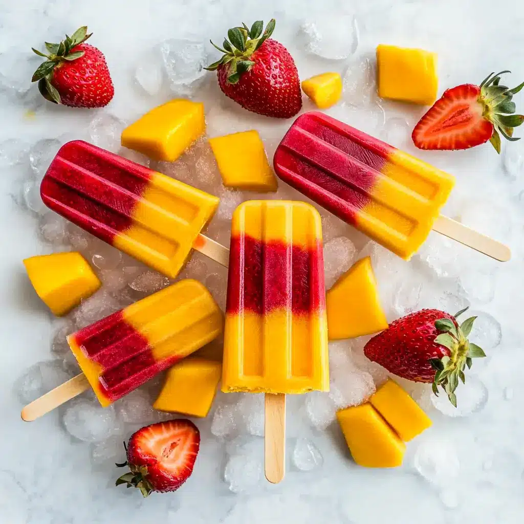 Strawberry Mango Popsicles – Easy & Healthy Homemade Recipe