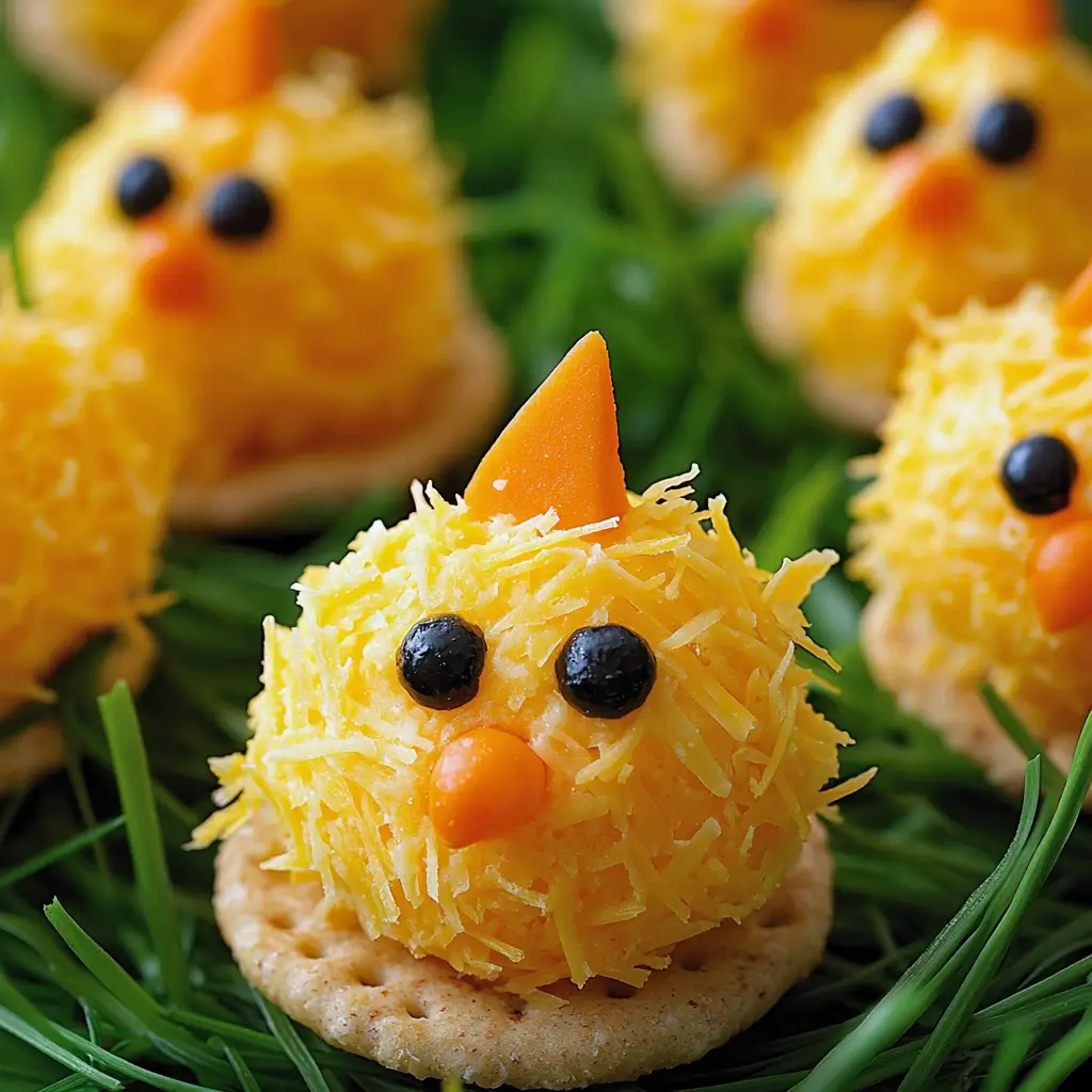 Cheesy Chicks Mini Cheese Balls – The Cutest Easter Appetizer
