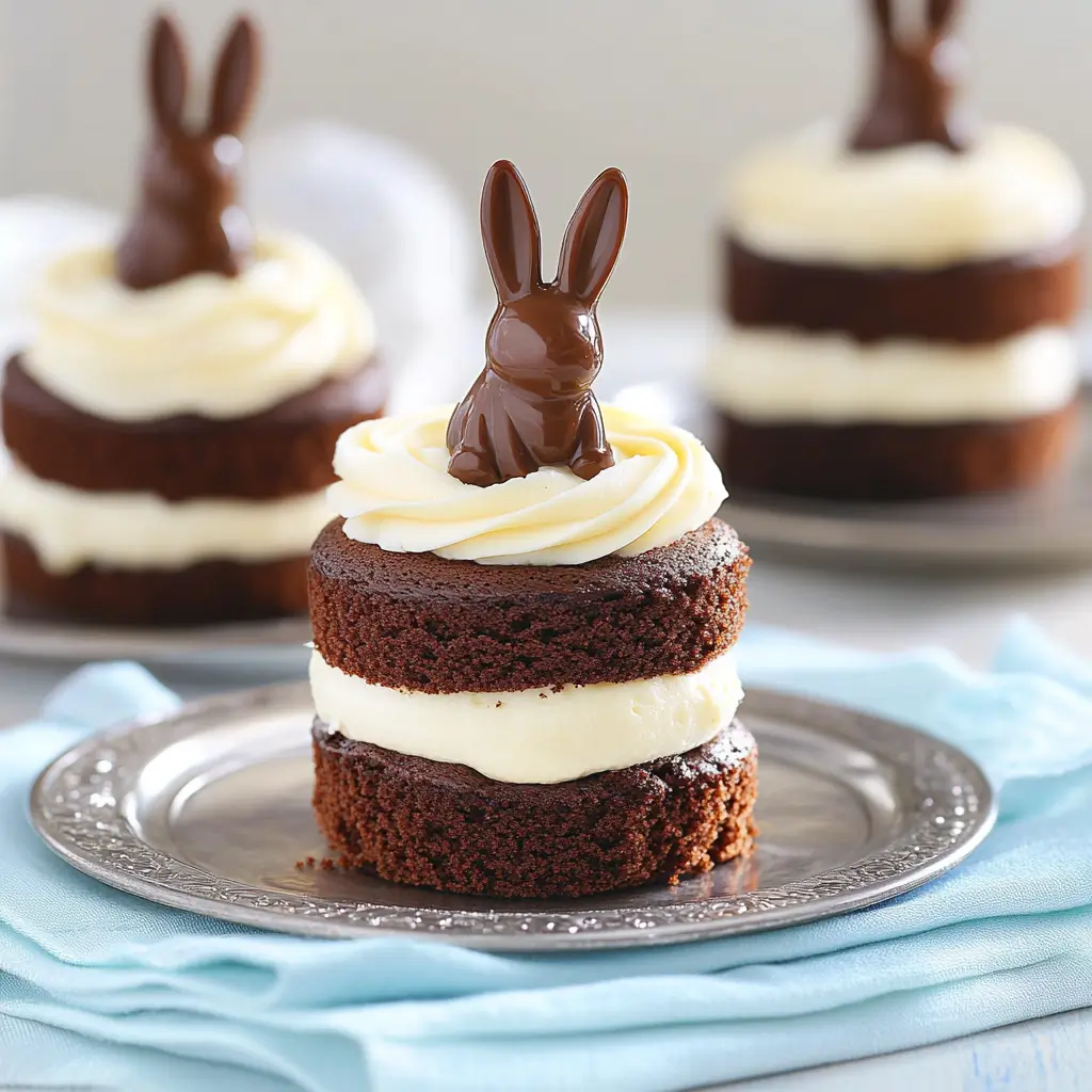 Mini Easter Layer Cakes – Easy Chocolate Cake Recipe for Easter