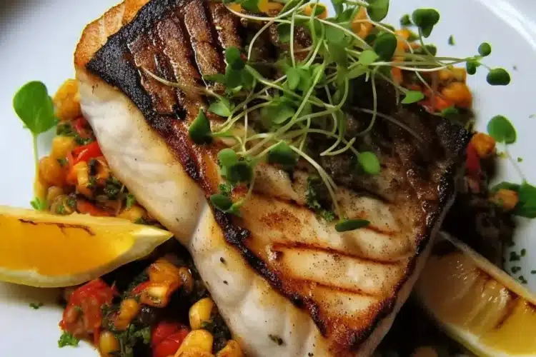 Grilled Halibut Steaks with Corn and Chanterelles: An Incredible ...
