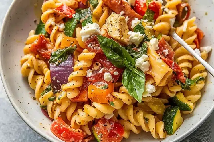 Roasted Veggie Pasta with Feta: An Amazing Ultimate Recipe - Flavor ...